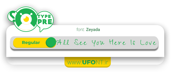 دانلود فونت لاتین Zeyada - مرجع بزرگ فونت فارسی و لاتین|Big FontCenter