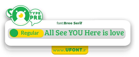 دانلود فونت لاتین Bree Serif | مرجع بزرگ فونت فارسی و لاتین|Big FontCenter